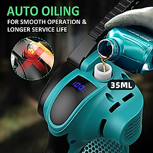 Mini Chainsaw Cordless, Seesii Electric Chainsaw 6 Inch with 2 Super Powered Batteries, Battery Powered Chainsaw with Automatic Oiler for Tree Branch Pruner Wood Cutting【Gardening Tools Set】