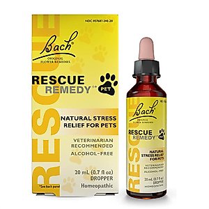 Bach Flower Essences Rescue Remedy Pet 20 Ml (2 Pack)