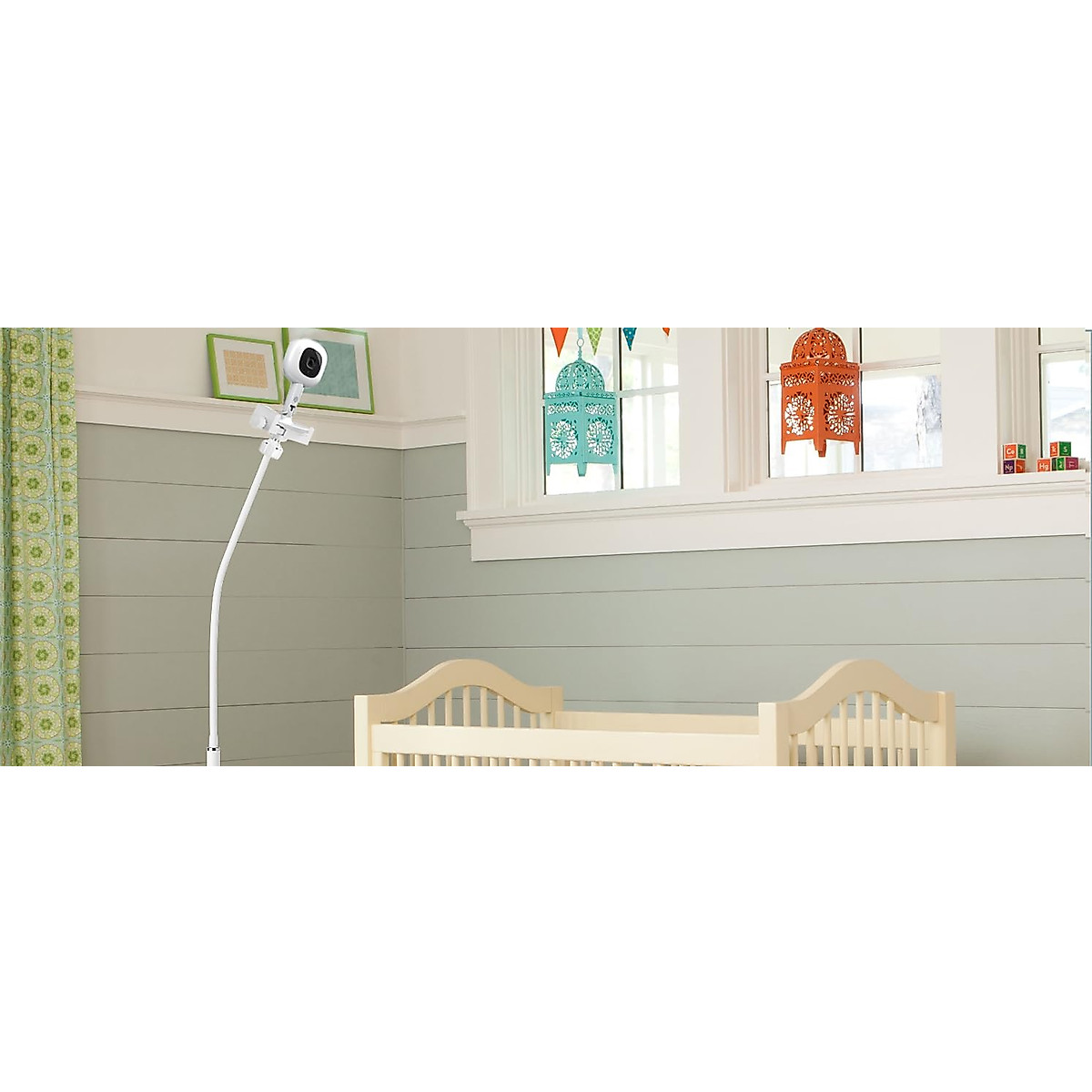 iTODOS Baby Monitor Floor Stand Holder Compatible with VAVA,Hipp,Nanit Pro Smart Baby Monitor & Flex Stand Baby Monitor,Keep Baby Away from Touching,Strong and Heavy Metal Materials,More Safety