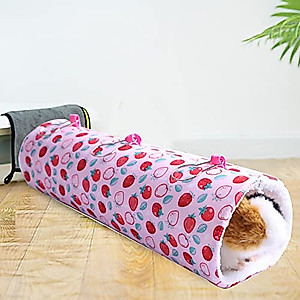 Pet Supplies Hamster Hammock Keep Warm Hanging Bed Pet Tube Toy Rat Tunnel Bed Small Animal Cage for Golden Bear Rat Hamster Hammock Large