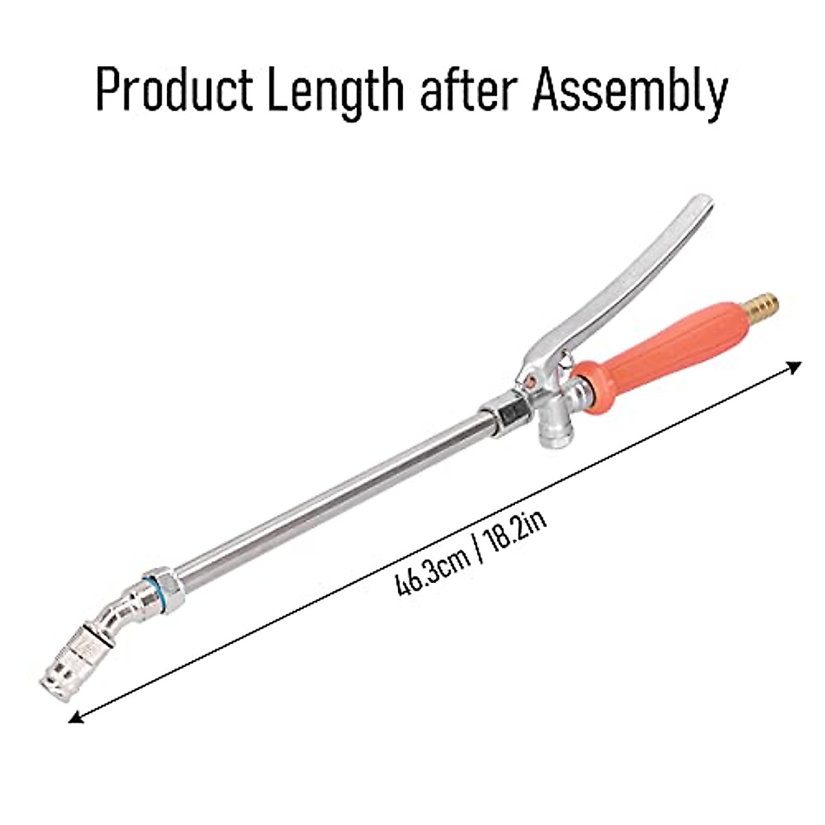 Tomotato High Pressure Power Washer Wand Stainless Steel Watering Wand Sprayer Portable Garden Hose Spray Gun Adjustable Hand Sprayer for Car Lawn