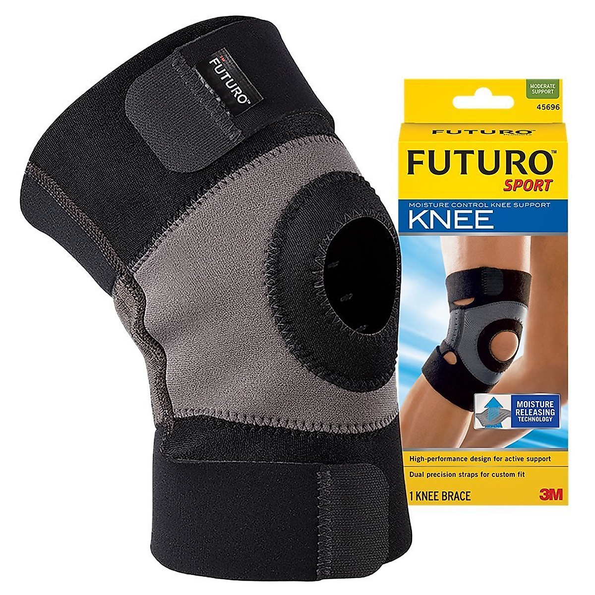 FUTURO Performance Knee Support, Ideal for General Support and Exercise, Large