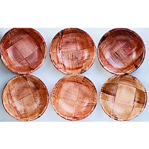 United Brands USA Wood Wooden Salad Bowl Set 6 (8 inches)