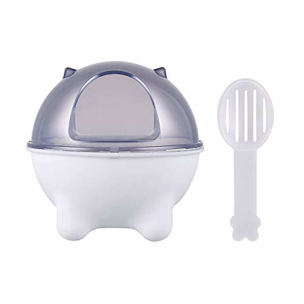 POPETPOP Hamster Sand Bath - Thicken Plastic Sand Bathtub Container with Scoop Hamster Sandbox Pet Bathroom Bath Sand Room Sauna Toilet for Rat Mice Syrian Hamster