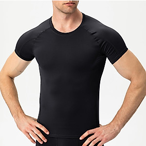 2/3 Pack Men's Compression Shirts Short Sleeve Workout T-Shirt Cool Dry Undershirts Baselayer Sports Shirt Running Tops