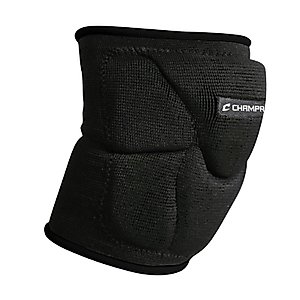 Champro Pro-Plus Low Profile Volleyball Knee Pad, Large, Black (A2001BL)