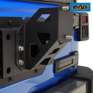 EAG Adjustable Tire Carrier Mount Compatible with 07-18 Wrangler JK