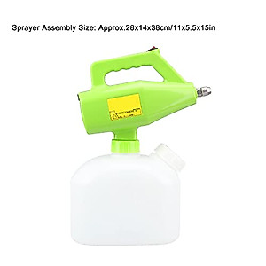 Tgoon Electric Fogging Sprayer, Stable Working Pressure Stainless Steel Nozzle 4L Pot Fine Atomization Fogger Machine 100-240V Resistance for Restaur(#1)