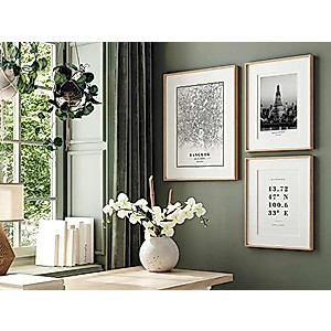 Dear Mapper Bangkok Thailand View Abstract Road Modern Map Art Minimalist Painting Black and White Canvas Line Art Print Poster Art Print Poster Home Decor (Set of 3 Unframed) (12x16inch)