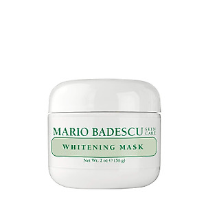 Mario Badescu Kojic Acid Whitening Mask - Illuminating Face Mask for Brightening, Hydration & Discoloration - With Grapeseed Oil, Beeswax & Vitamin E for Smoother, Radiant Skin, 2 Oz