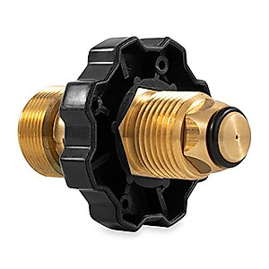 Camco 59943 Propane Cylinder Adapter - Soft Nose POL x 1"- 20 Male Throwaway Cylinder Thread