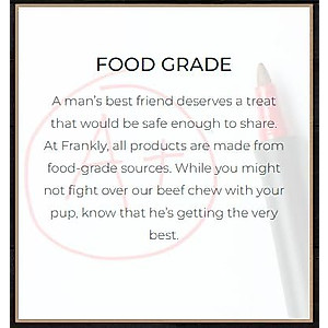 Frankly Pet Original Beef Chew - Peanut Butter Flavored Chips - Collagen Packed, Ingredients Sourced and Manufactured in The U.S.A. - 16 Oz Bag