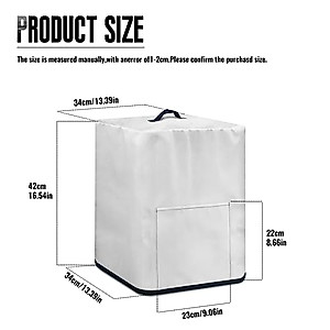 HUISEFOR Air Fryer Cover Square Wooden Panel Dust Cover for Food Processor Anti Fingerprint Washable Appliance Protector Art Decor Kitchen Accessories