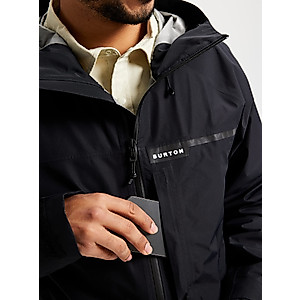 Burton Men's Standard Veridry Gore-TEX Rain Jacket, True Black, Large