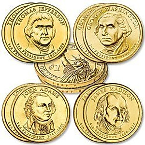 2007 Various Mint Marks Presidential Dollar Uncirculated