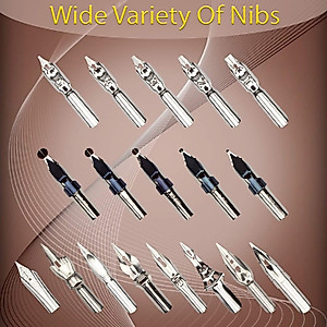 Trustela Office Supplies Calligraphy Nibs, 18 Calligraphy Pen Nibs, Dip Pen Nibs, Feather Pen Nibs, Quill Pen Nibs, Ink Pen Nibs, Fountain Pen Nibs