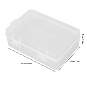 Mini Transparent Container Box Small Clear Dustproof PP Safe Multifunctional Rectangular Jewelry Storage Box Makeup Products