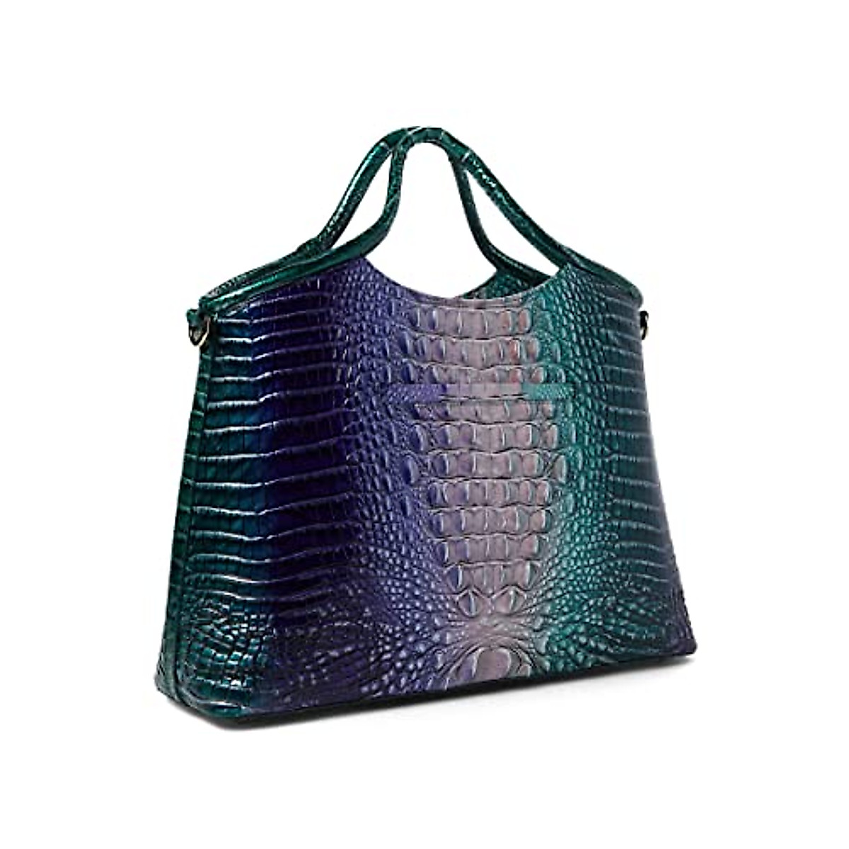 BRAHMIN Ombre Melbourne Elaine Satchel Enchant One Size