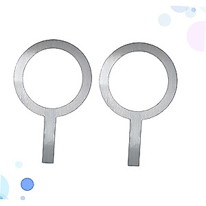 COLLBATH 2pcs Tea with Cream Ring Coffee Protafilter Ring Coffee Maker Espresso Coffee Latte Maker Espresso Dosing Drink Ring Coffee Latte Model Coffee Espresso Dosing Funnel Silver