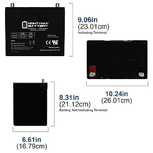 Mighty Max Battery 12V 75Ah SLA Battery for Wayne ESP25 Back-Up Pump