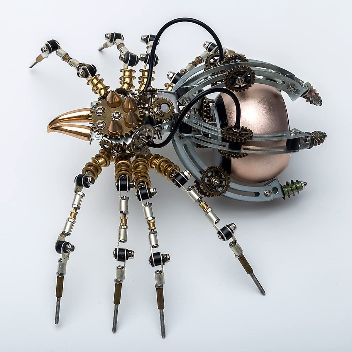 KonHaovF 3D Metal Puzzle Spider with Speaker for Adults, Assembly 3D Metal Model with Tool Kit to Build, 3D Metal Puzzle Model Building Kit Gifts for Boys Teens, Home Decor Table Ornaments