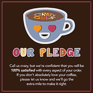 Crazy Cups Flavored Coffee for Keurig K-Cup Machines, Decaf Chocolate Raspberry Truffle, Hot or Iced Coffee, 80 Single Serve, Recyclable Pods