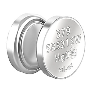 KaPonsec 20Packs SR521SW 379 LR521 AG0 1.5V Button Coin Cell Watch Battery