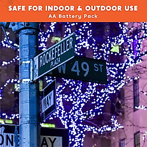 Joiedomi 33 FT Halloween LED String Lights,100 Counts of Purple Green Wire String Lights 8 Modes, 6 Hr Timer Battery Operated for Indoor and Outdoor Party, Home, Patio, Lawn, Halloween Decoration