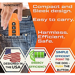 2024 Dog Bark Deterrent Device - Anti-Bark Devices for Dogs, No More Barks Dog Training Tool (Cali Orange)