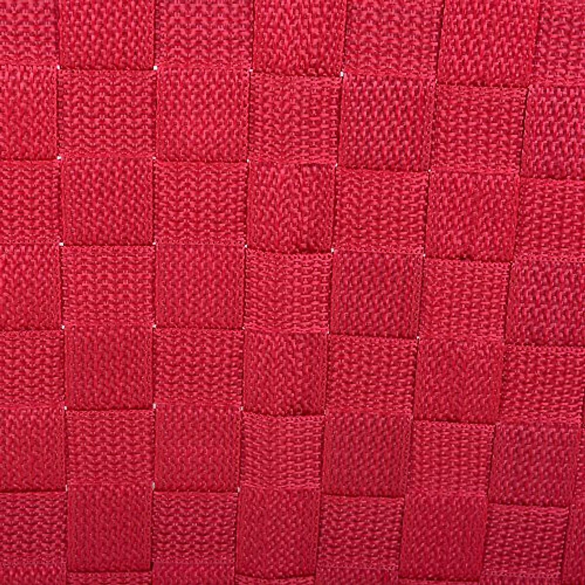 DII Woven Nylon Trapezoid Storage Bin, for Home, Office, Closets, & Everyday Storage Needs, Red, Tray
