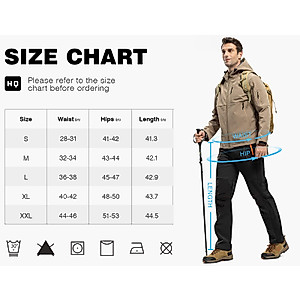 Rdruko Men's Snow Ski Pants Waterproof Insulated Winter Outdoor Hiking Fleece Pants with Belt(Black,US M)