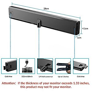Video Conference Lighting for laptop&Computer, Webcam Light for Streaming, Zoom Lighting for Computer, 3 Working Modes, 10 Brightness Adjustable, with Tripod for Self Broadcast,Live Streaming,Vloggers