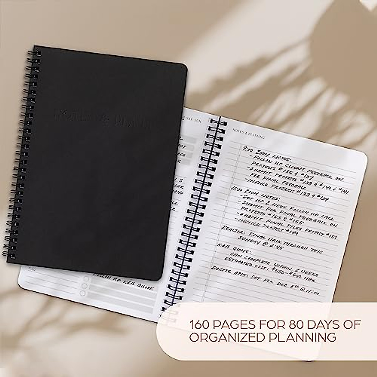 Simplified Daily Planner And Notebook With Hourly Schedule - Aesthetic Spiral To do List Notepad to Easily Organize Your Tasks And Appointments - Stylish Book And School Or Office Supplies For Women