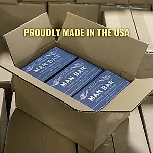 San Francisco Soap Co Man Bar 3-Piece Gift Set - No Harmful Chemicals - Good for All Skin Types - Made in the USA