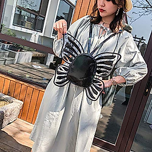 Ozgkee Butterfly Backpack Travel Bag (black)