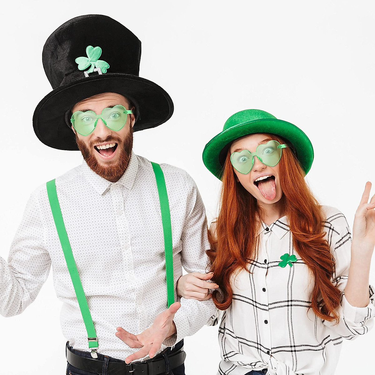 Maxdot 3 Pieces Heart Shaped Sunglasses Candy Color Rimless Heart Glasses for Women Colorful Summer Party Favors(Fruit Green)