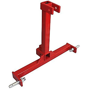 2" Receiver 3 Point Trailer Hitch Category One Tractor Tow Red Gooseneck Drawbar Adapter with One Year Warranty