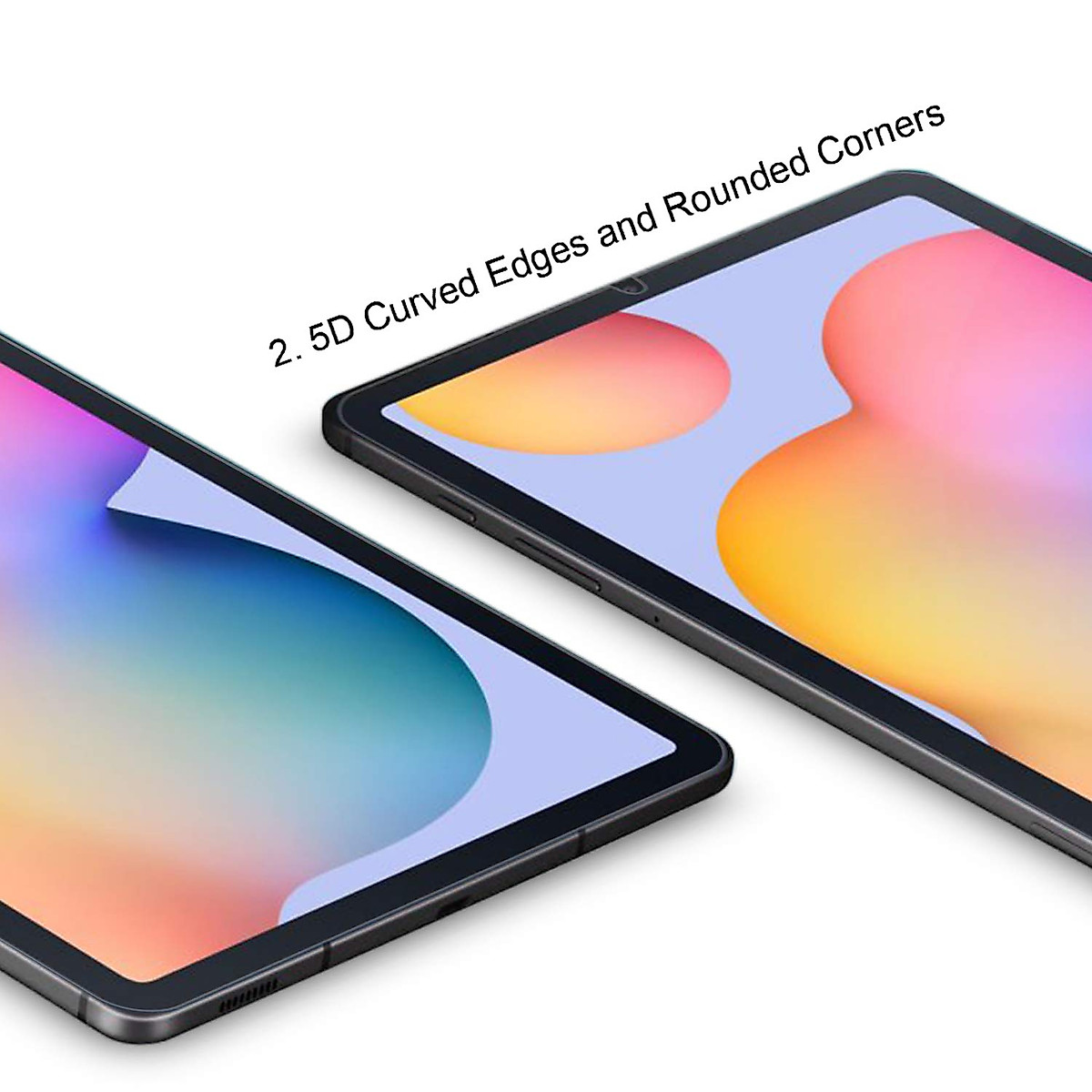 Gerutek [2-Pack Screen Protector for Samsung Galaxy tab S6 lite 10.4 Inch 2024/2022/2020(SM-P620/P625/P613/P619/P615/P610)[Ultra Clear] [Anti Scratch] for Galaxy Tab S6 Lite Tempered Glass Film