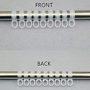 Wind Proof Hanger Hook, Anti Slip Clothes Hangers from Drying Rack, Clear Plastic Hook for 1 inch Diameter Rod, Clothes Drying Rack Organizer 20 PCS