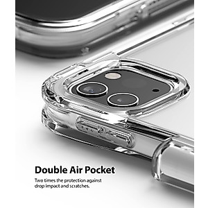 Ringke Fusion Plus [Case + Pencil Holder] Compatible with iPad Pro 12.9 Case (6th Generation 2022, 5th Generation 2021) Transparent Hard Back Shockproof Double Air Pocket Bumper - Clear