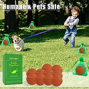 10 Pack Snake Repellent for Outdoors Pet Safe, Green Snake Repellent for Yard Powerful for Repelling Snakes and Other Pests, Snake Away Repellent for Outdoors Indoors Lawn Garden Camping Fishing