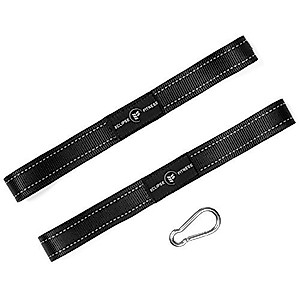 Eclipse Fitness Battle Rope Anchor Strap Kit | Heavy Duty Reinforced Nylon | Easy and Fast Setup | Stops Rope Damage | Stainless Steel Carabiner | Includes Exercise Guide