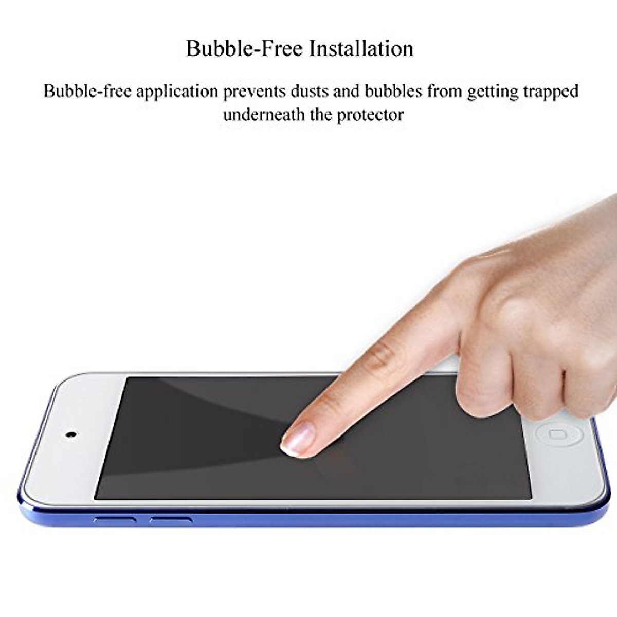 Ailun Screen Protector for iPod Touch 7/6/5 Curved Edge Tempered Glass 3Pack Compatible with iPod Touch 7th Generation 2019 Released 6th Generation 2015 Released 5th Generation Case Friendly