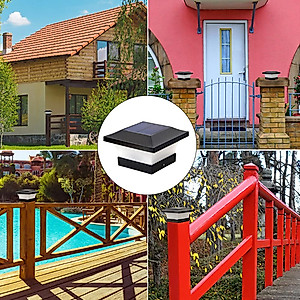 ZHUANYIYI Outdoor Solar Garden Column Headlights, Wall Gate Column Lighting, Home Garden Pavement Waterproof Landscape Lights