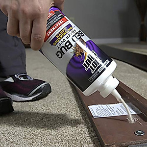 Hot Shot Bed Bug Killer Dust With Diatomaceous Earth For Insects 8 Ounces, Treatment For Bed Bugs