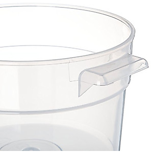 Carlisle FoodService Products 020530 BPA-Free Bains Marie Round Storage Container, 2 Quart, Clear