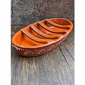 Large Traditional Portuguese Pottery Terracotta Clay Sausage Roaster Made in Portugal