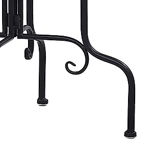 ZQQLVOO Mosaic Side Table,Plant Stand,Plant Rack,Plant Display Stand,Multi-Purpose Plant Stand,Flower Stands,For Backyard,Garden, Balcony,Terrace,Blue and White Ceramic