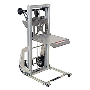 Vestil PALL-200 Aluminum Portable Load Lifter 32-7/16 in. x 12-1/8 in. x 44-15/16 in. 200 Lb. Capacity Silver