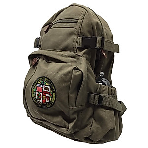City of Los Angeles Large Olive Green Backpack